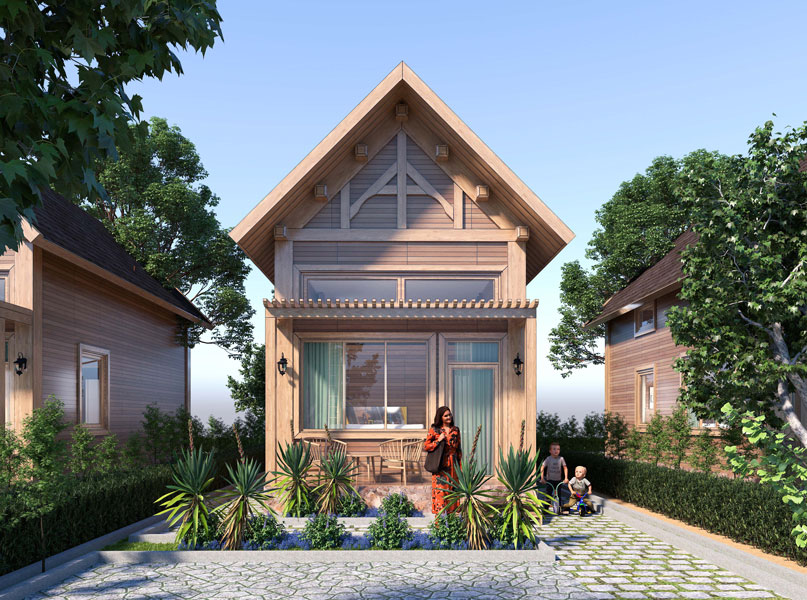 Nhà gỗ Tiết kiệm Basehomes - 34.8m2 - Penta Homes